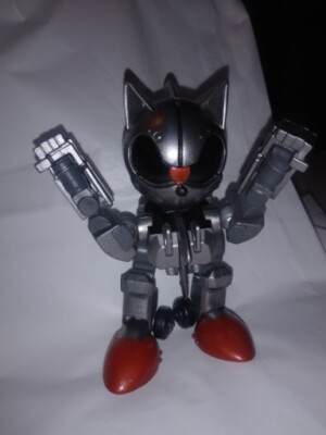 Sonic the Hedgehog 30th Anniv. 4" Mecha Sonic Figure Jakks Pacific Robo ...