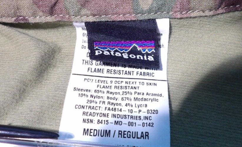 PATAGONIA PCU LEVEL 9 COMBAT SHIRT OCP MEDIUM REGULAR | eBay