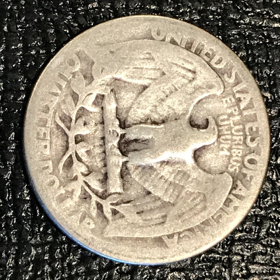 VERY GOOD VG 1938 P SILVER WASHINGTON QUARTER COIN-OLD US COIN-OCT414 ...