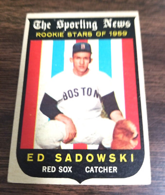 ED SADOWSKI 1959 TOPPS ROOKIE STARS OF 1959 CARD #139 BOSTON RED SOX ...