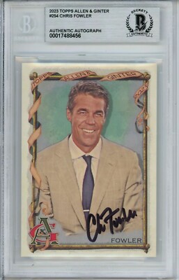 CHRIS FOWLER SIGNED AUTOGRAPH 2023 TOPPS ALLEN & GINTER #254 CARD ...