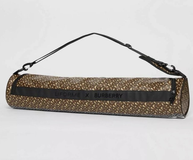 BURBERRY x Liforme YOGA MAT with Brown CARRYING CASE and DUST BAG for ...