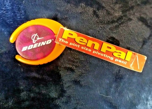 BOEING collectible PEN PAL ink pen fob ~ Pint size pivoting pen | eBay
