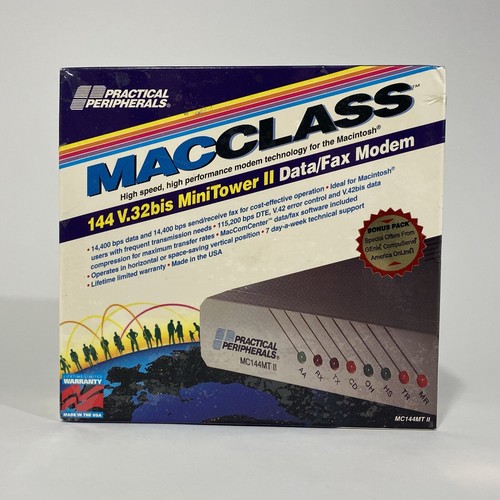 Practical Peripherals MACCLASS Mini Tower II Data/Fax Modem, Macintosh ...