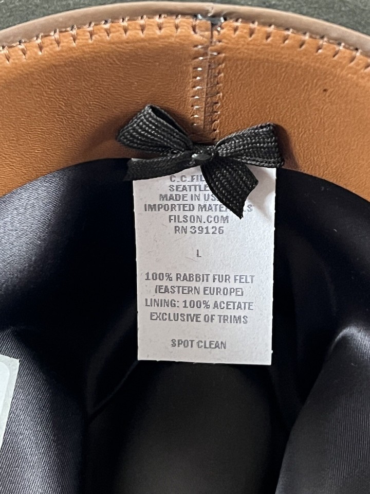 FILSON X STETSON EAGLE RANCH HAT SAGE L NWB SOLD OUT | eBay