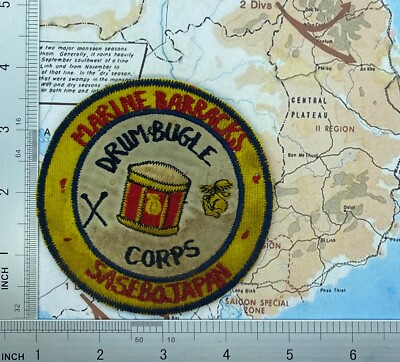 PATCH Sasebo Drum Bugle Corps USMC Barracks , usmc patch , t2-126 | eBay