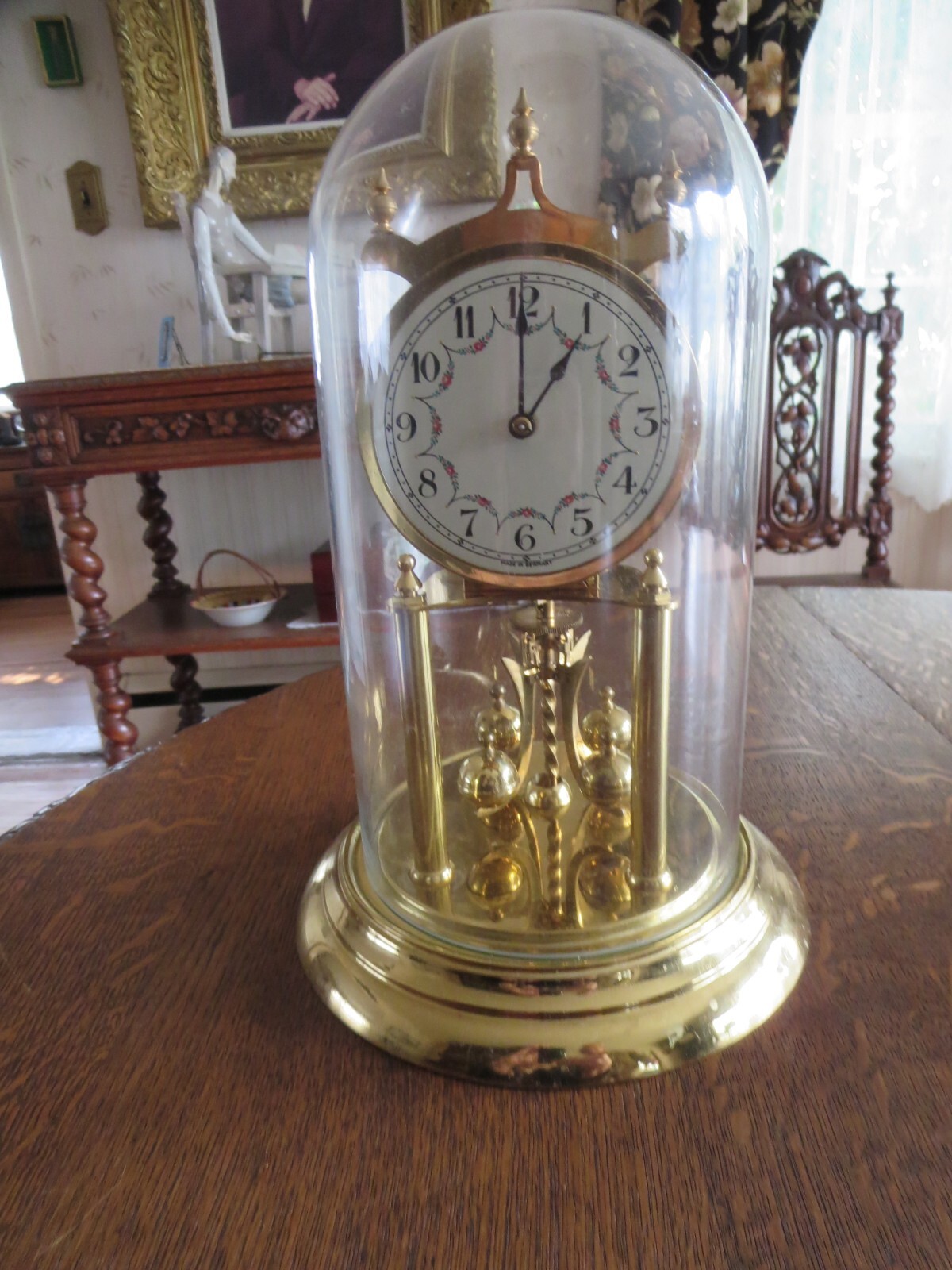 Vintage Henry Coehler 400 day clock with dome | eBay