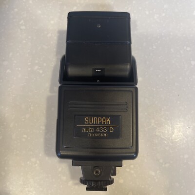 Sunpak Auto 433D Shoe Mount Flash for Canon Tested Working | eBay