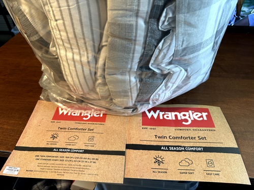 Wrangler Comforter Set 2-Piece Casual, Classic, Cotton Material Twin In ...