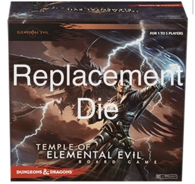 Dungeons & Dragons Board Game Temple Of Elemental Evil 20 Sided Die ...