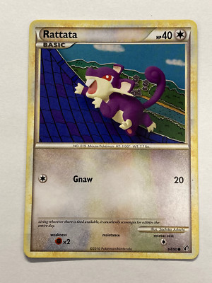 Rattata 64/90 HGSS Undaunted LP Pokemon card | eBay