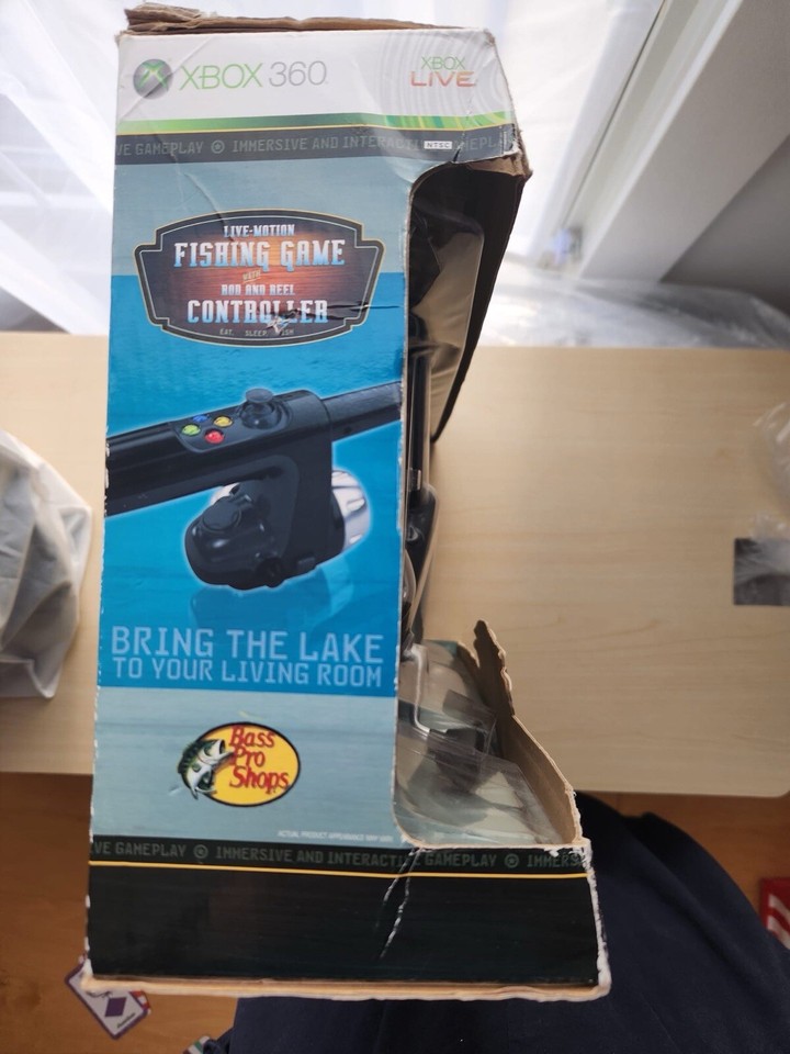 Bass Pro Shops XBOX 360 Fishing Rod Reel Controller The Strike New ...