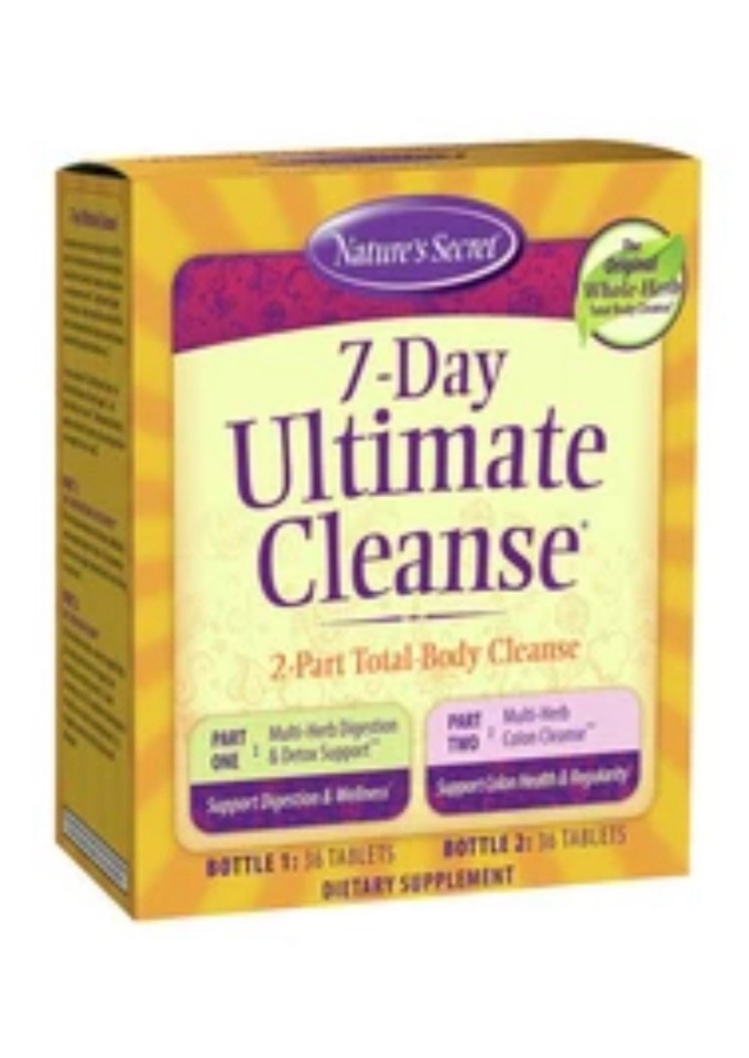 Nature's Secret 7-Day Ultimate Cleanse 36 Tablets Each Bottle | eBay
