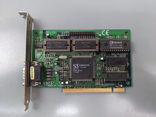 Vintage Gaming PCI SVGA CARD for 486, Pentium, S3 86C775 Trio64V2/DX ...