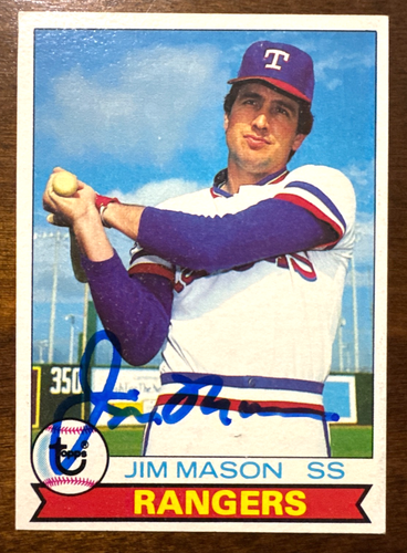 1979 Topps JIM MASON Autographed Baseball Card #67 RANGERS | eBay
