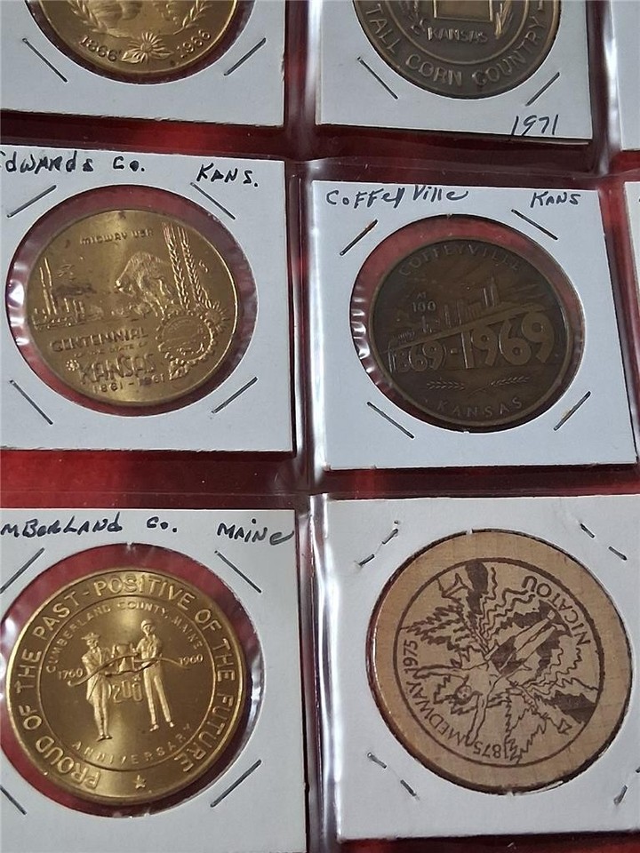 DEALERS' OVERSTOCK OF 20/TWENTY MIXED TOKENS/MEDALS/GOOD FOR TOKENS # ...