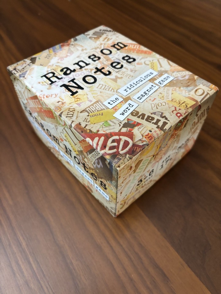 New Open Box "Ransom Notes" The Ridiculous Word Magnet Game | eBay