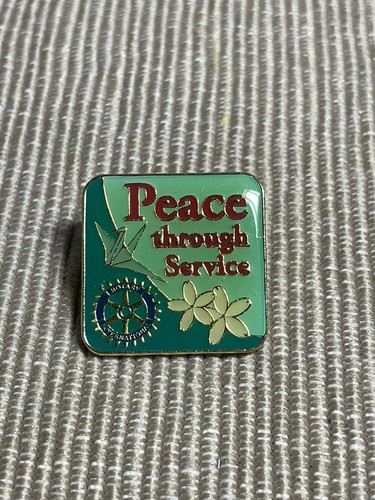 Rotary International Pin PEACE THROUGH SERVICE 2012-13 Theme | eBay