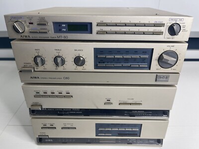 Aiwa Mini Component Stereo Amplifier MT80 C80 R500 R80 Combo Vintage ...