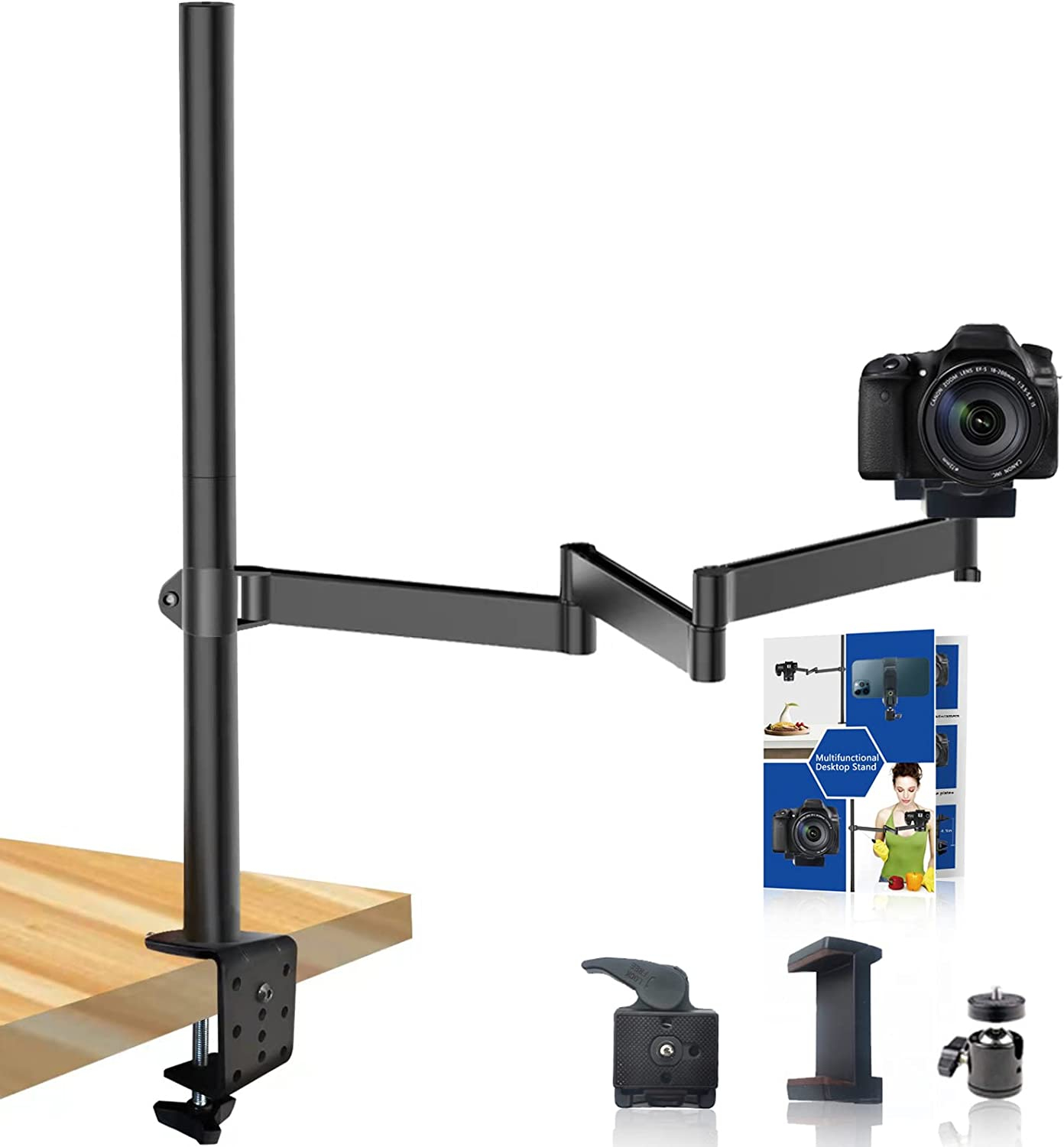 Heavy Desktop Overhead Camera Mount Rig Stand, Top down DSLR ...