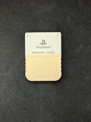 Official Sony Playstation1 PS1 Japan block Memory Card 1 piece F/S With ...