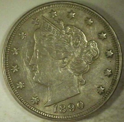 1890 V-Nickel vf/xf | eBay