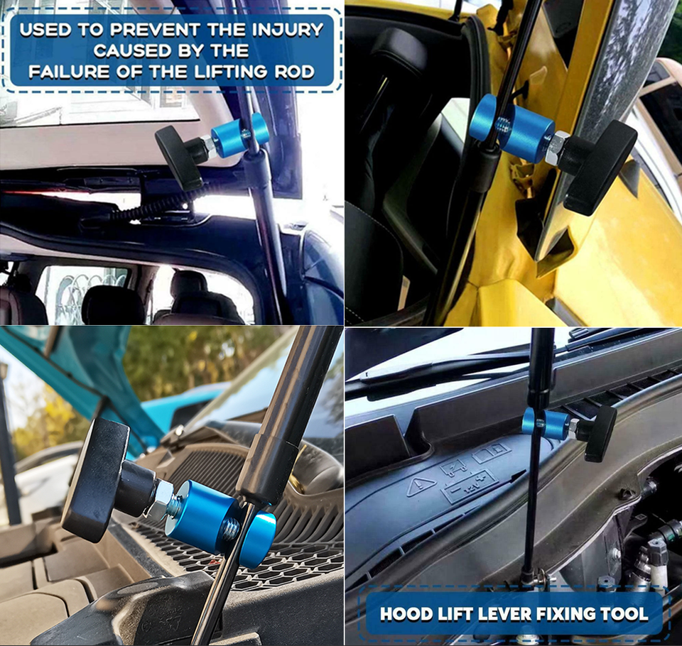 2X Car Hood Lift Rod Support Clamp Shock Prop Strut Stopper Retainer ...