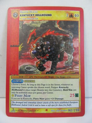 MetaZoo Cryptid Nation Kentucky Hellhound 90/159 2nd Edition Reverse ...