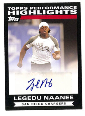 2007 Topps Legedu Naanee Auto Autograph Highlights Card Chargers | eBay
