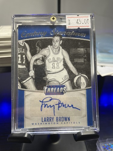 2015 PANINI THREADS CENTURY SIGNATURES LARRY BROWN AUTOGRAPH /199 NMMT ...