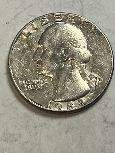 REDUCED 1982 D Quarter ( Broad struck Rim Error) “Amazing Coin” Filled ...