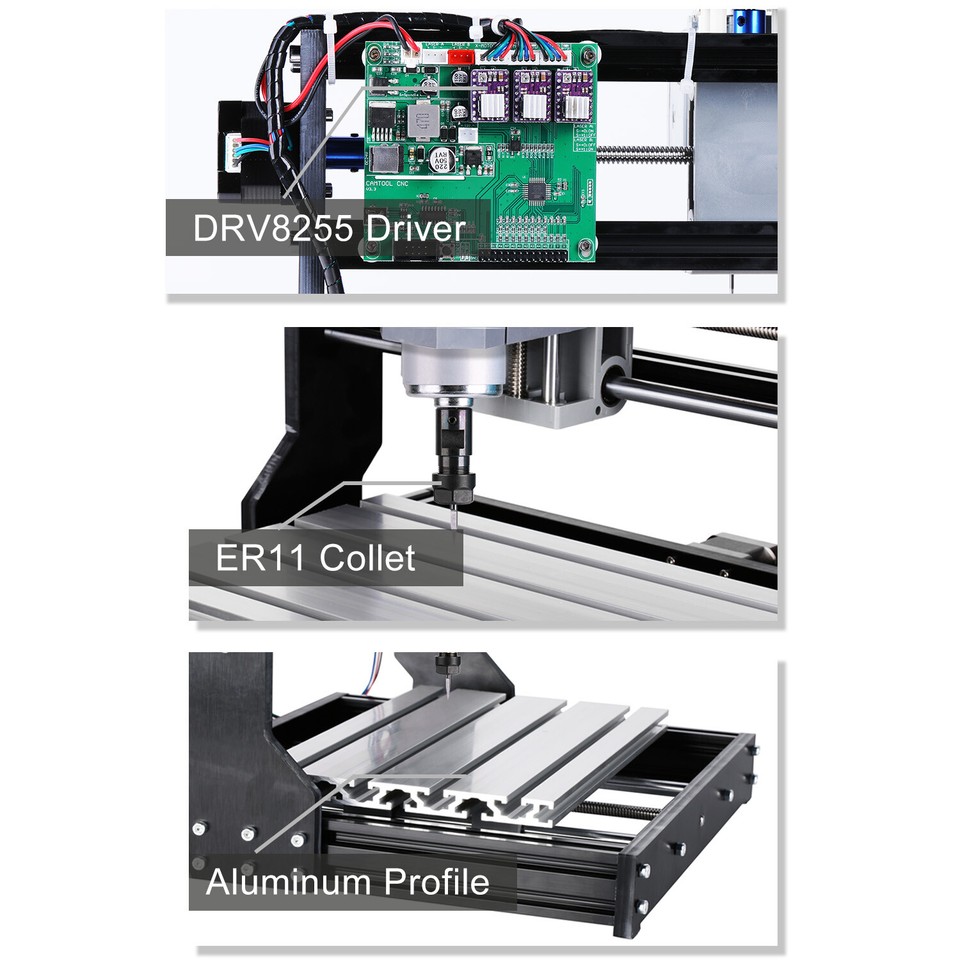 SainSmart Genmitsu 3018-PRO Desktop CNC Router Machine for Milling ...