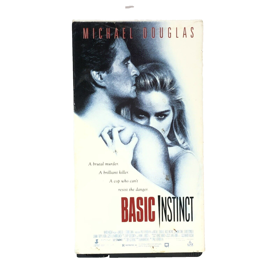 Basic Instinct VHS VCR Video Tape Movie Michael Douglas Sharon Stone 12236901532 | eBay