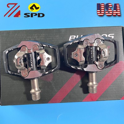 BUCKLOS Race SPD Clipless Pedals MTB Mountain Bike Clip in Dual Sided ...
