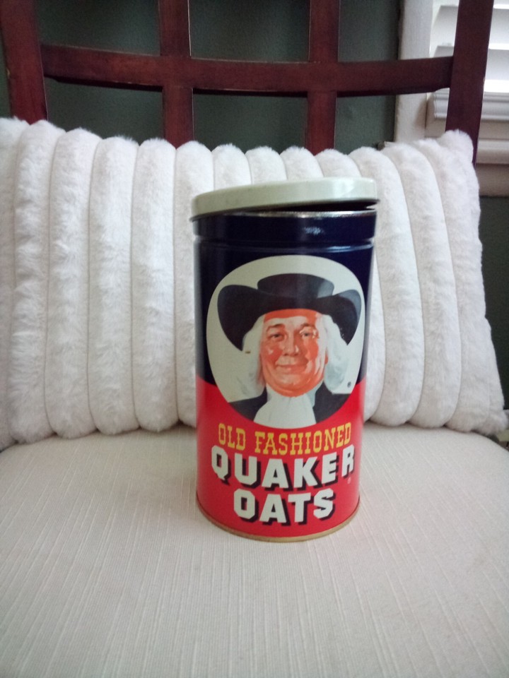 Vintage Quaker Oats Tin W/ Lid, 1982 Limited Edition, Old Fashioned ...