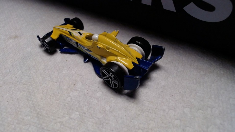 2003 Hot Wheels F-Racer Yellow/Purple Malaysia | eBay