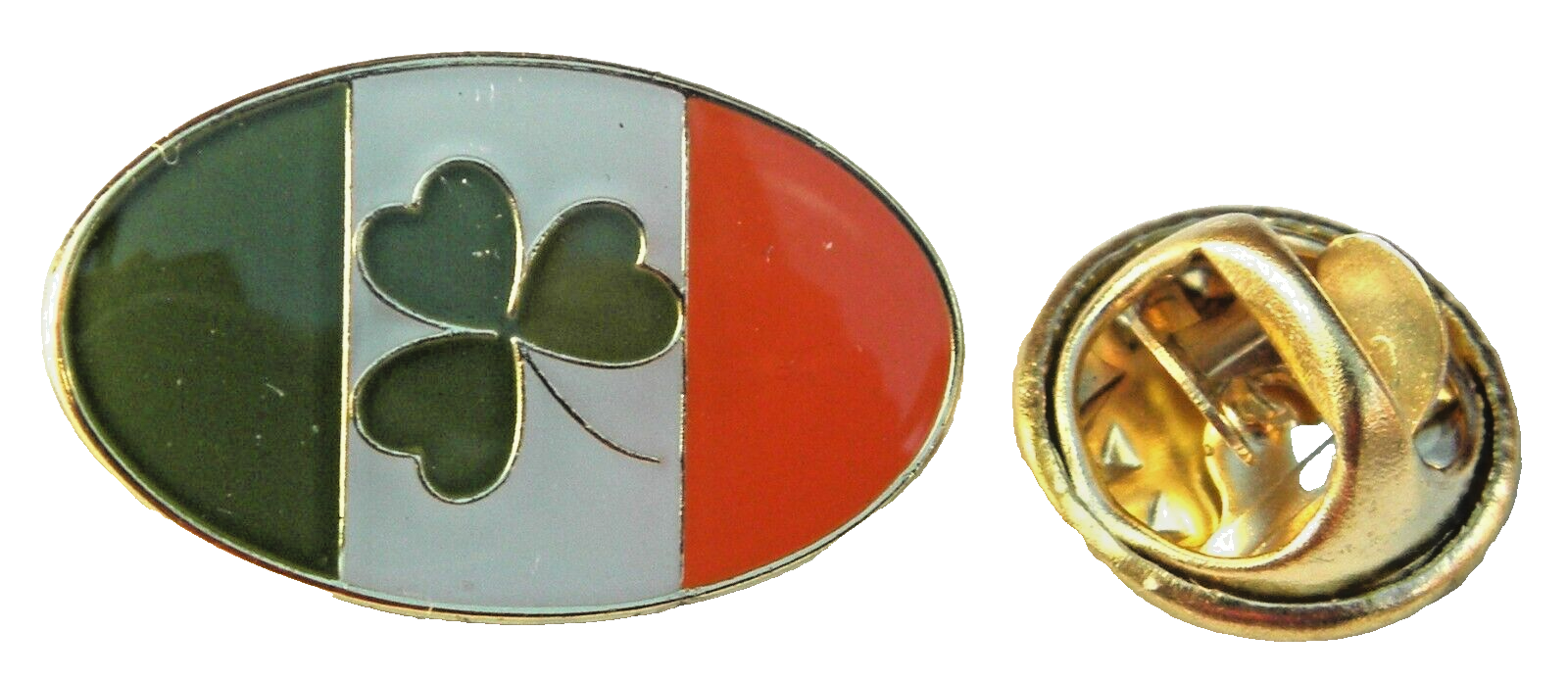 Oval Ireland Flag & Shamrock Pin Badge Brooch Irish Republic | eBay UK