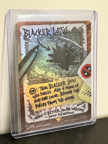 Blacker Lotus Secret Lair Drop Deadpool R0869 *Rainbow Foil* | eBay