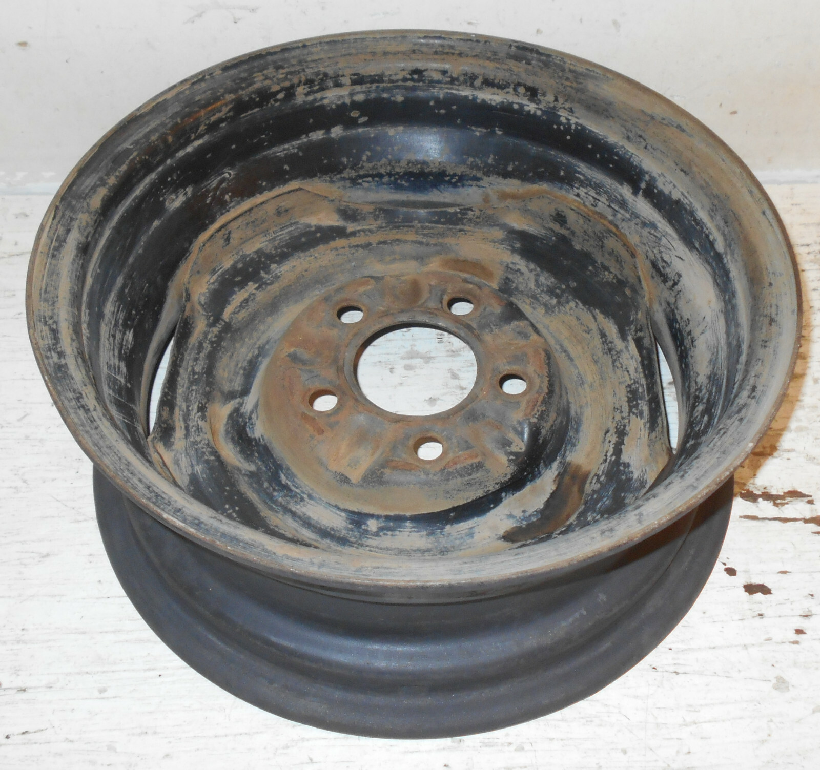 1964-1967 Ford Mustang Fairlane Cougar 14" x 5.5" Steel Disc Wheel ORIG ...