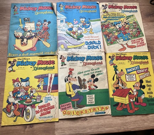 Job Lot Of Walt Disney's Mickey Mouse in Disneyland Comic magazine ...