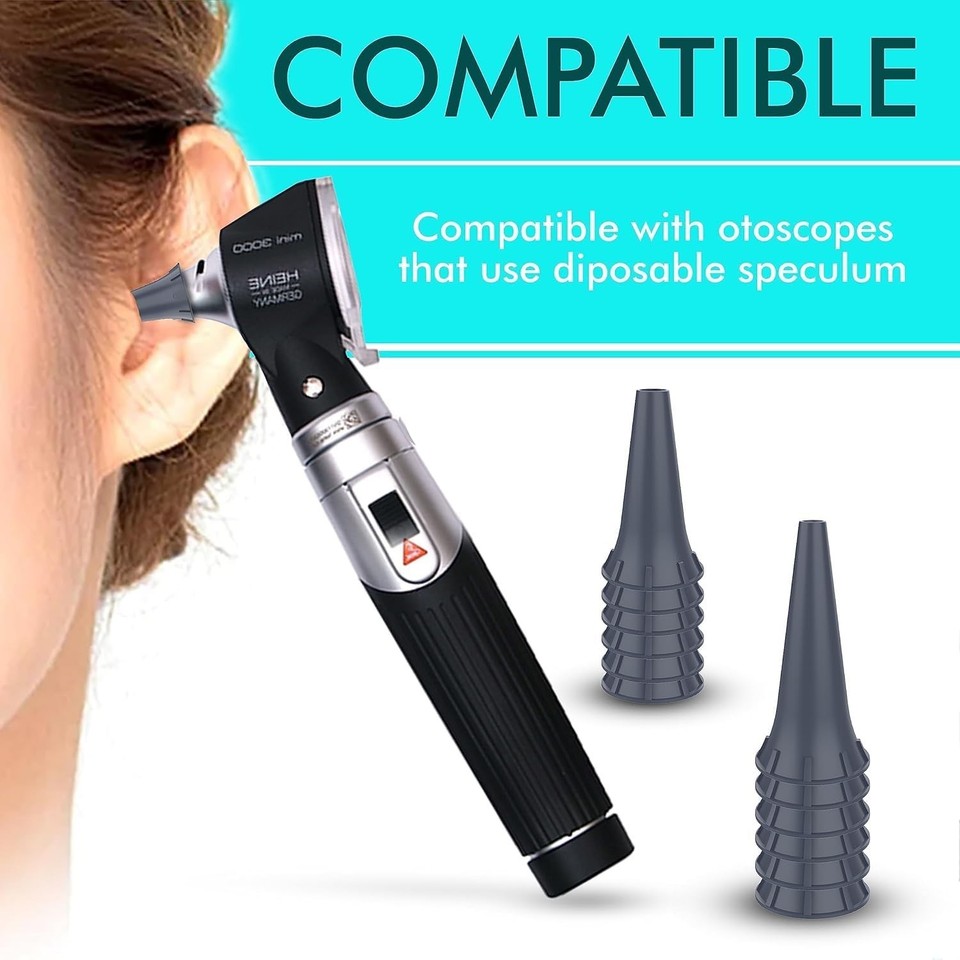 4mm & 2.5mm Otoscope Ear Specula Tips Compatible with welcelln, K.a.w.e ...