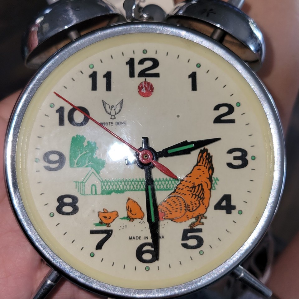 Vintage 1960s Animated Pecking Chicken Hen Alarm Clock | eBay