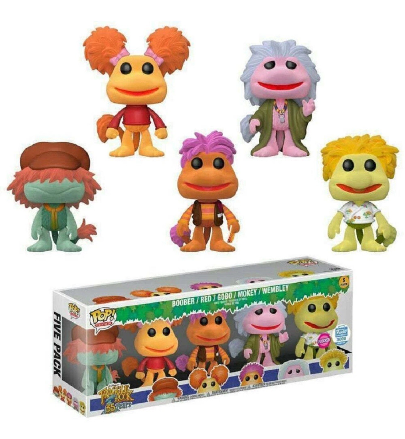 POP! Television Fraggle Rock Flocked Set of 5 - Funko Shop Exclusive ...