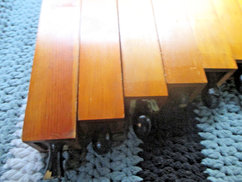 Pipe Organ 7 Vintage Wood Organ Pipes 33" to 24" C to F# Bourdon | eBay