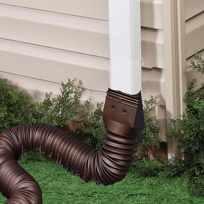 Rain Gutter Downspout Extension House Gutter Retractable 53-152cm ...