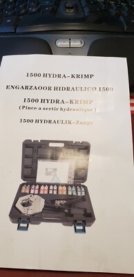 Hydraulic Hose Crimper AC Crimping Tool 1500 Hydra-Krimp IN CARRYING ...