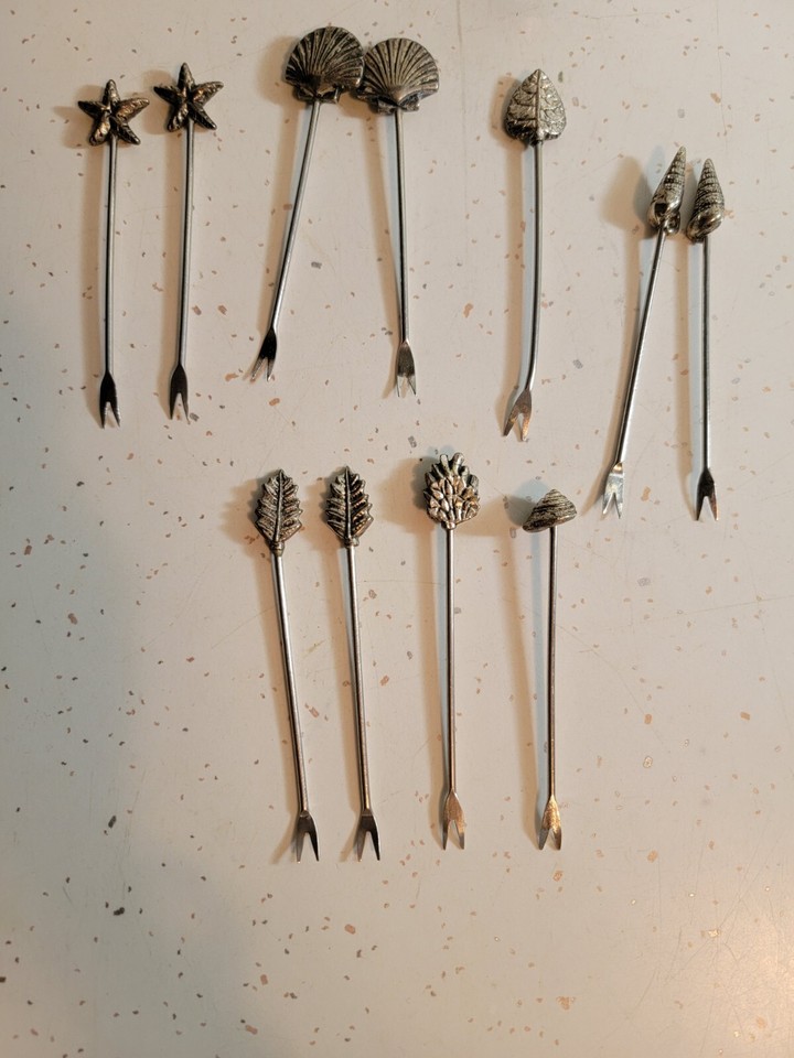 VINTAGE COCKTAIL APPETIZER PICKS FORKS | eBay