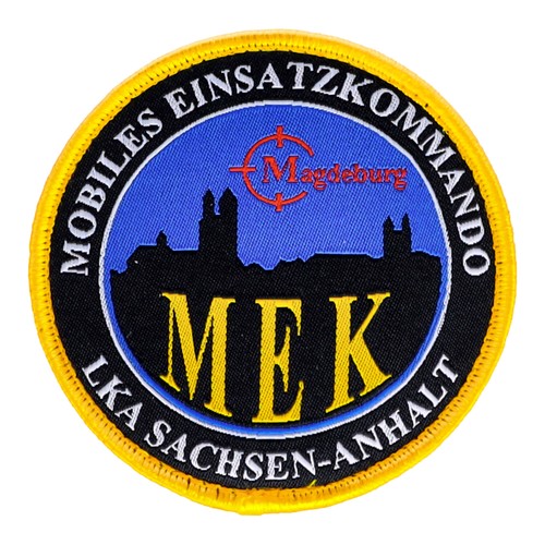 Abzeichen Polizei MEK Mobiles Einsatzkommando Magdeburg farbig | eBay