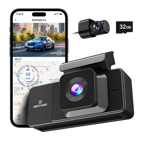Cameras Front/Cabin/Rear Cam Dash Cam Dash Camera Built-In 5.8Ghz Wifi ...