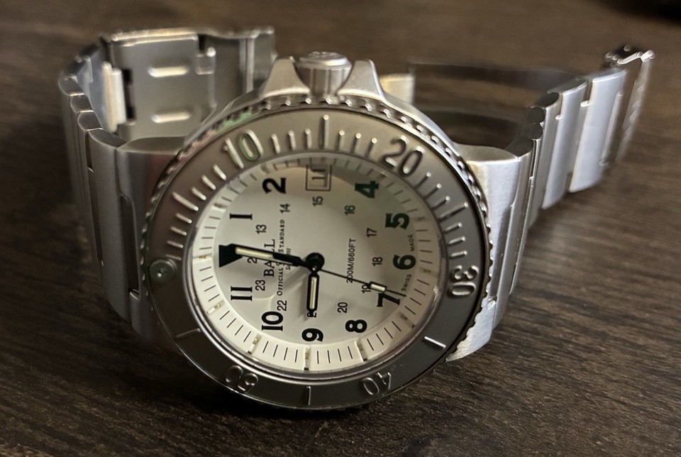Ball Railroader B2100 Dive Watch ETA 955.122 White Dial | eBay